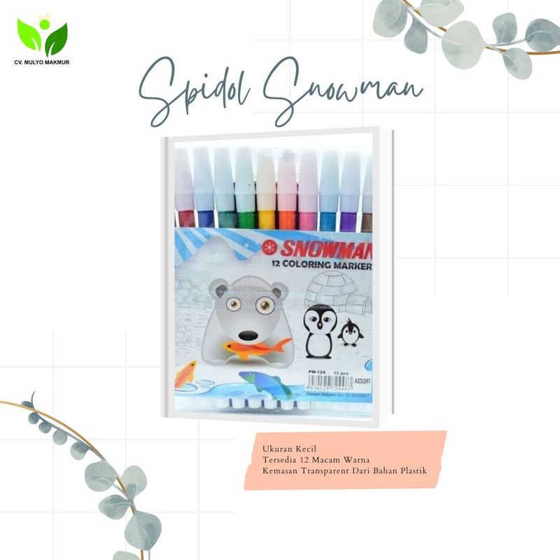 Spidol Snowman
