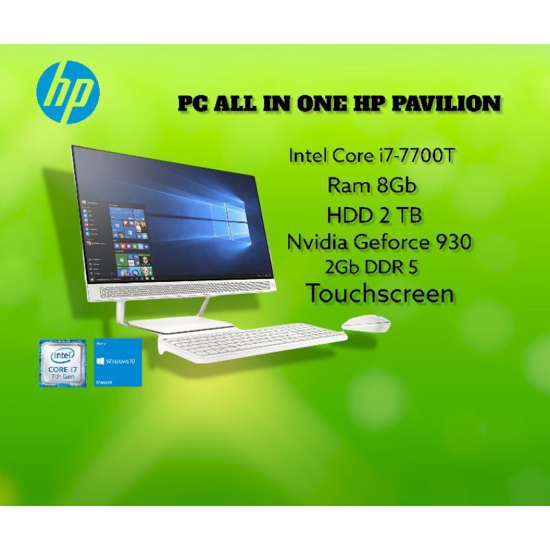 PC All In One HP Pavillion Core i7 7700-T