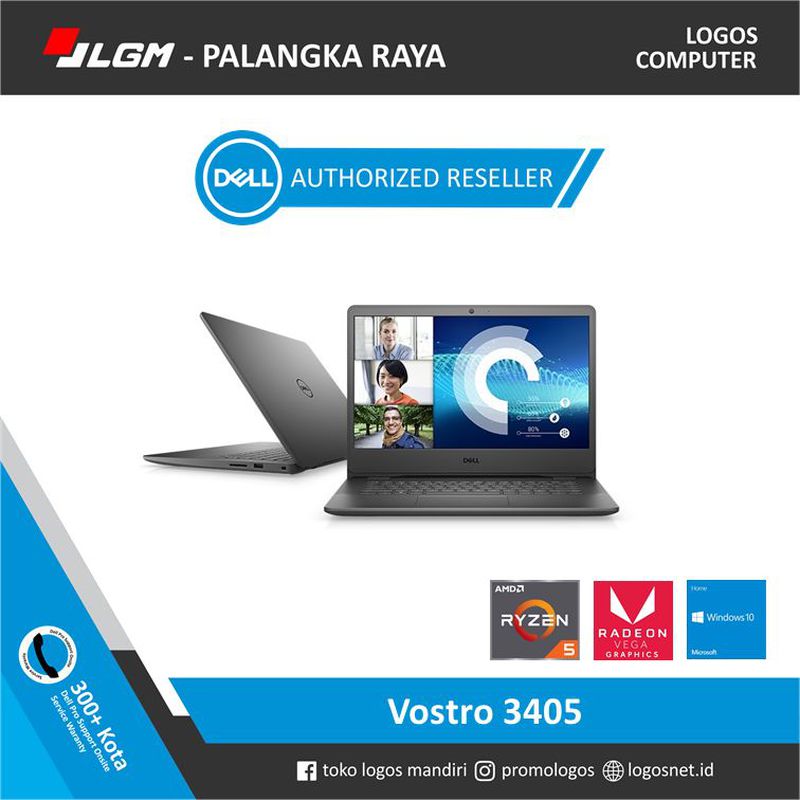 Laptop Dell Vostro 3405-AMD R5-3500U/8GB/512GB/WIN10+OHS