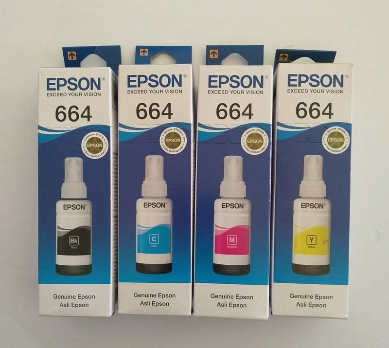 Tinta Epson 664 Bk,c,m,y - Hitam