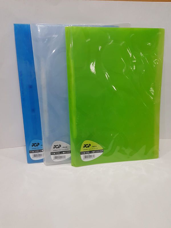 Spring File F4 Daiichi Transparan - Biru