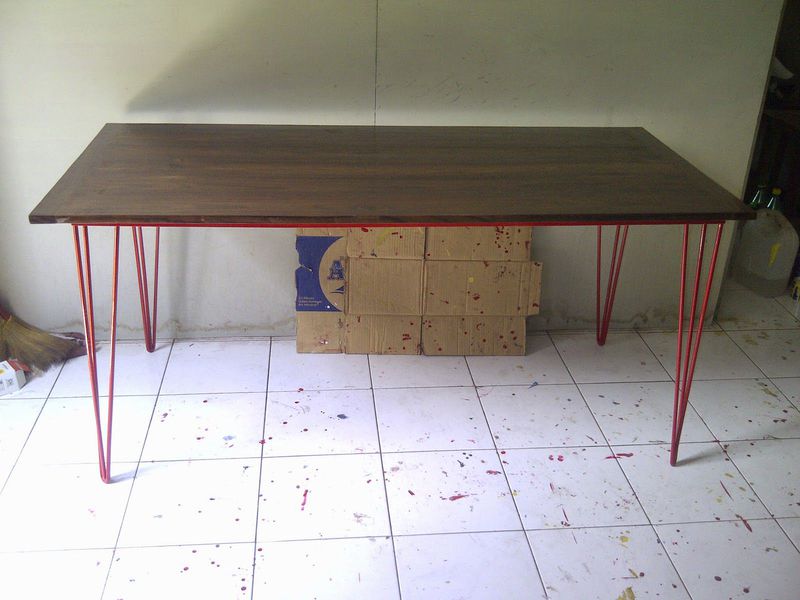 meja kayu - Persegi Panjang