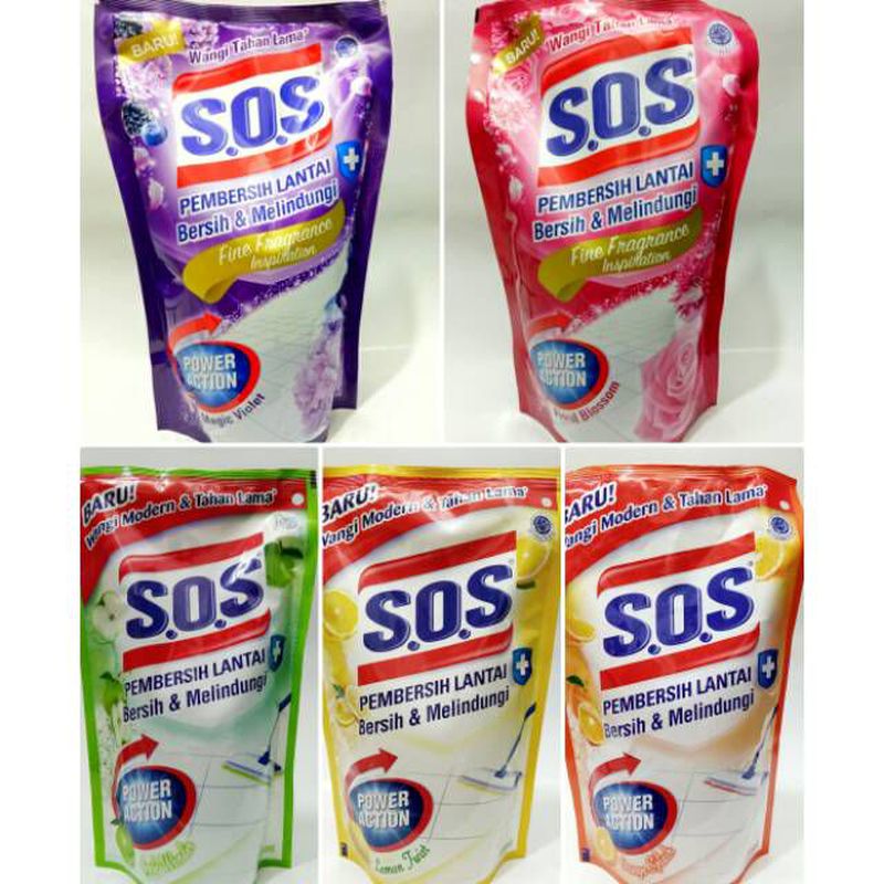SOS Pembersih Lantai 750 ml - Orange