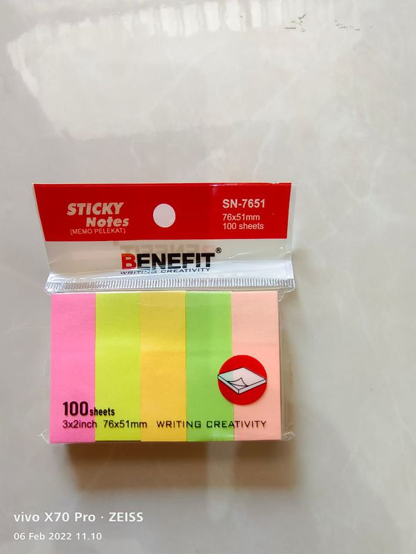 Post It Kertas kecil 5 warna