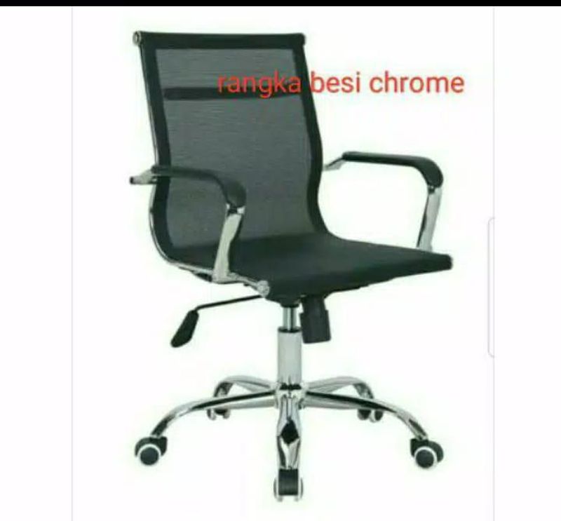 Kursi Kantor/Kursi Staff Warna Hitam Acero