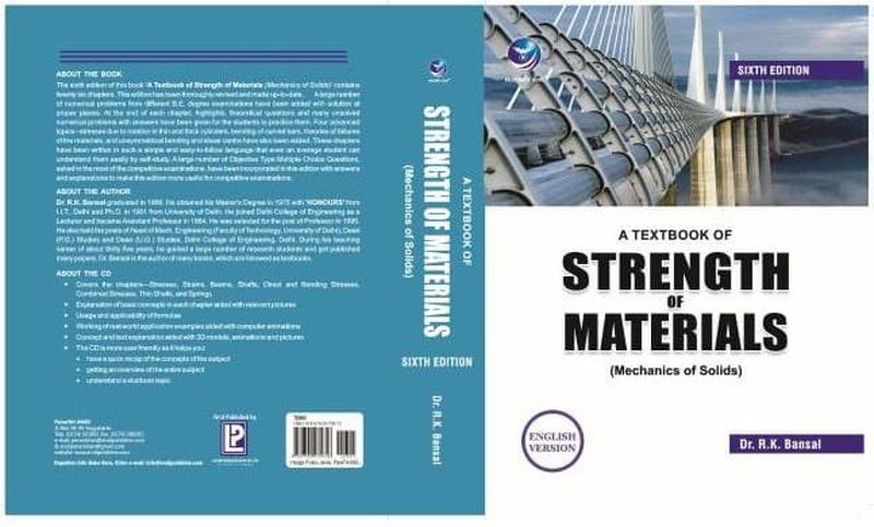 A textbook of Strength Of Materials (Mechanics Of Solids)-Dr. R.K. Bansal