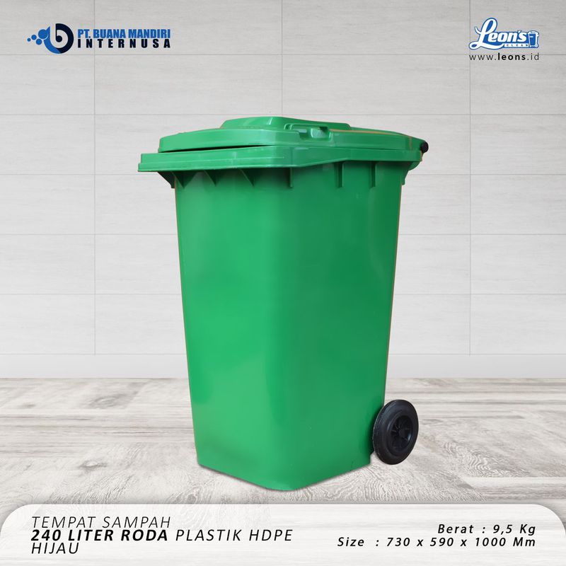 Tempat Sampah 240 L / Garbage Bin 240 L - Biru