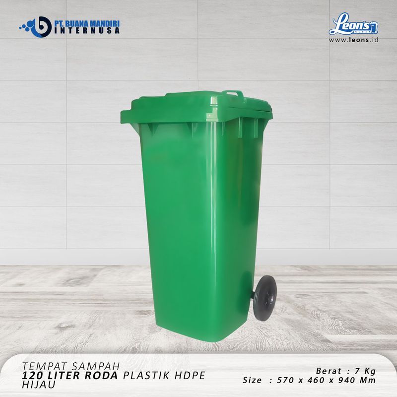Tempat Sampah 120 L / Garbage Bin 120 L - Hijau