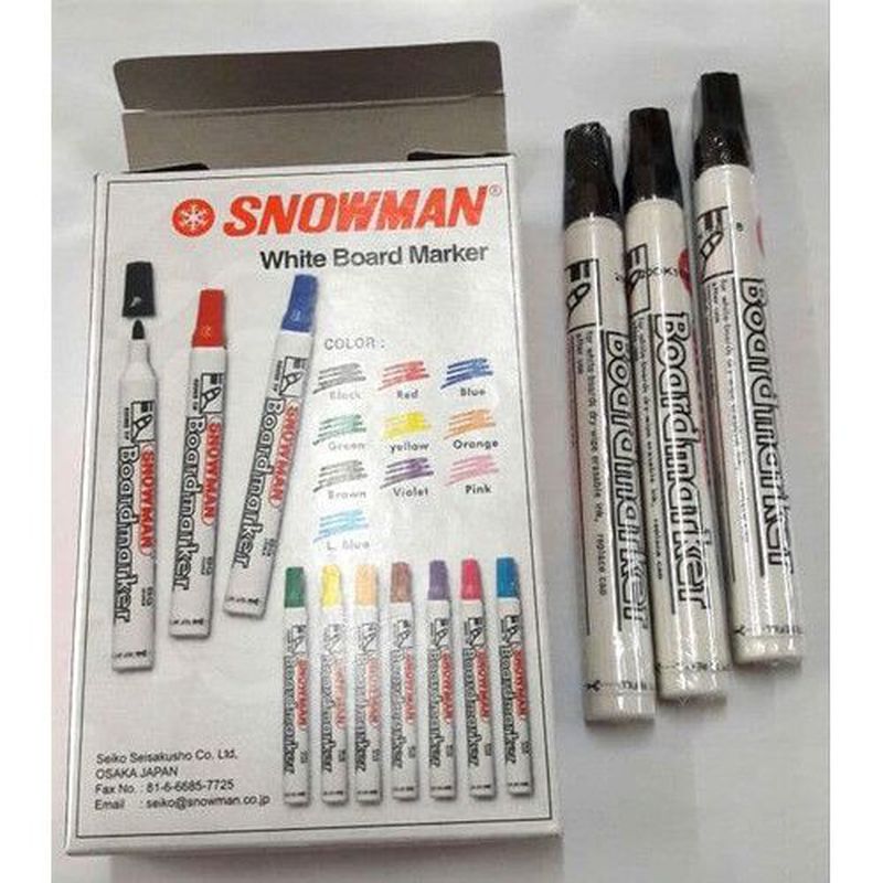 Spidol Whiteboard Snowman