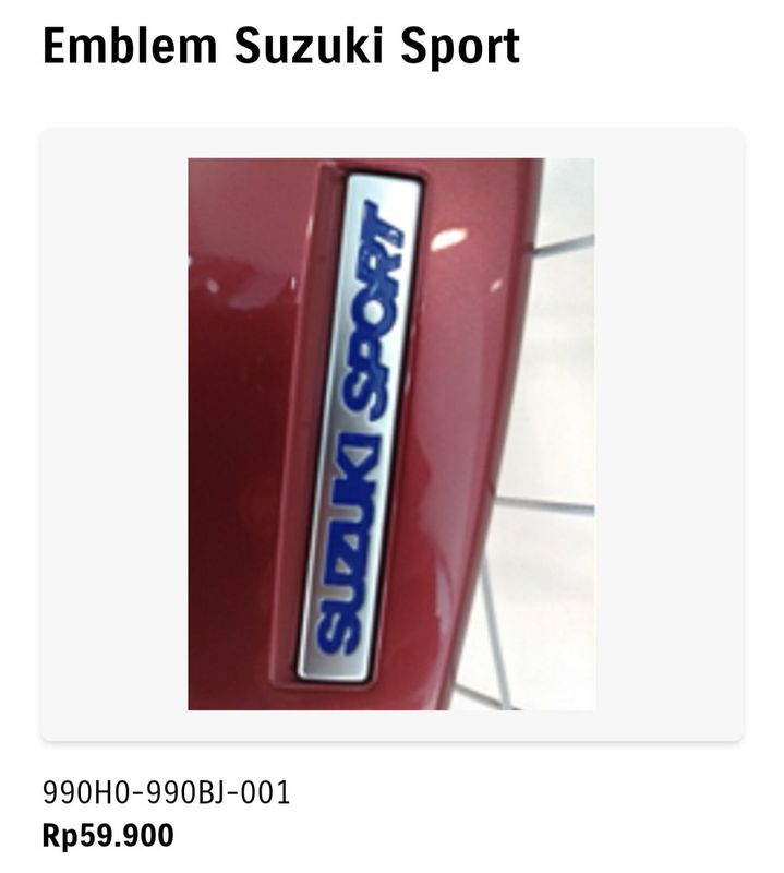 Emblem Suzuki Sport