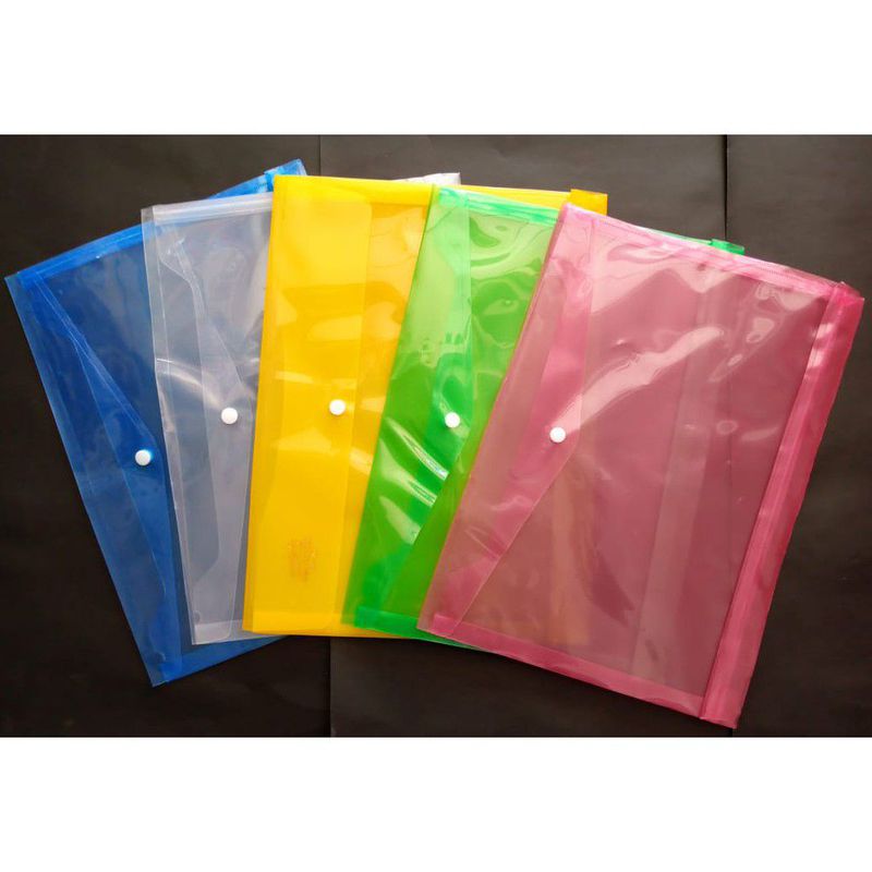 Map Plastik Biasa/ Map plastik kancing