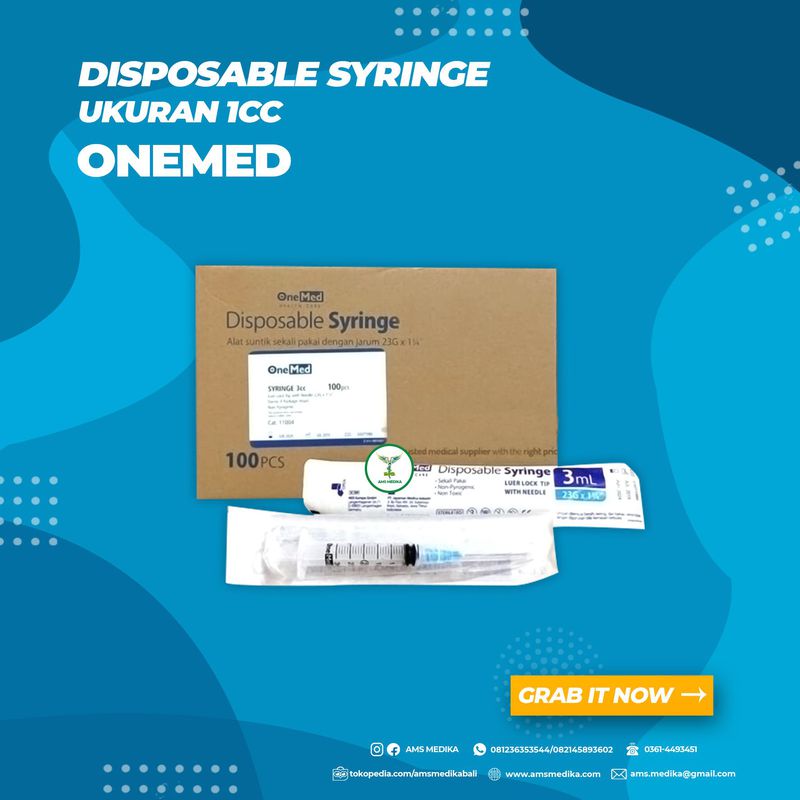 Disposable Syringe 1CC Onemed
