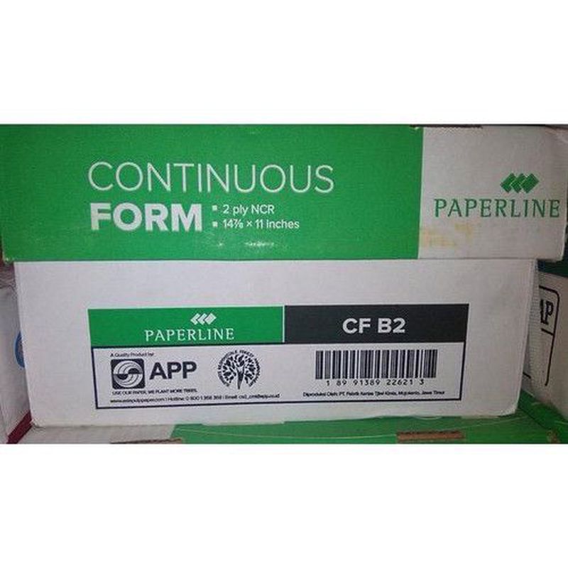 Kertas Continuous Form 2 Ply 14 7/8x11 - Paperline CF NCR Putih