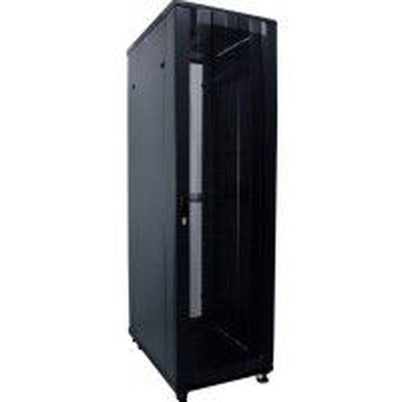 Indorack Standing Close Rack 19" - Glass Door