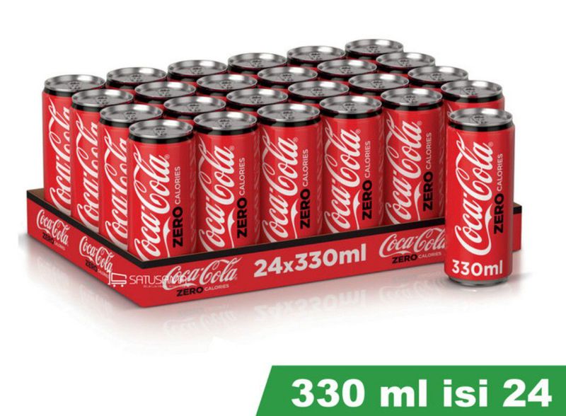Coca Cola Kaleng 330 ml isi 24 pcs