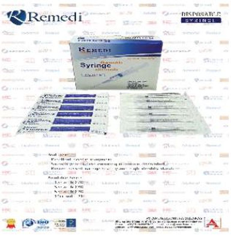 REMEDI DISPOSABLE SYRINGE WITH NEEDLE 10 ML