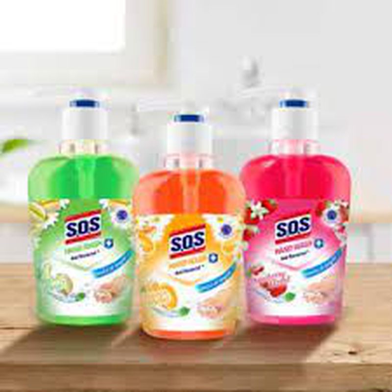Sabun Cuci Tangan Botol Pump 400 ml merk SOS