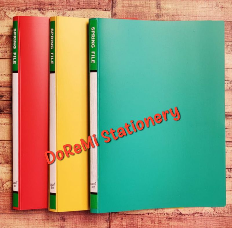 Map Plastik SPRING / CLIP FILE ukuran Folio - Kuning