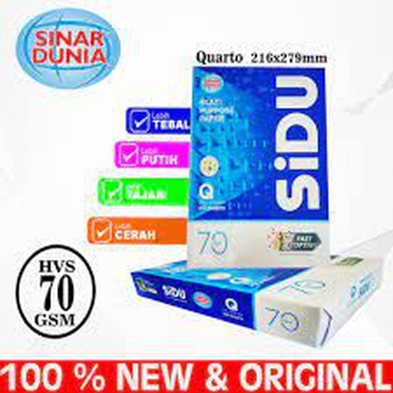 Kertas Hvs 70Grm Ukuran Quarto