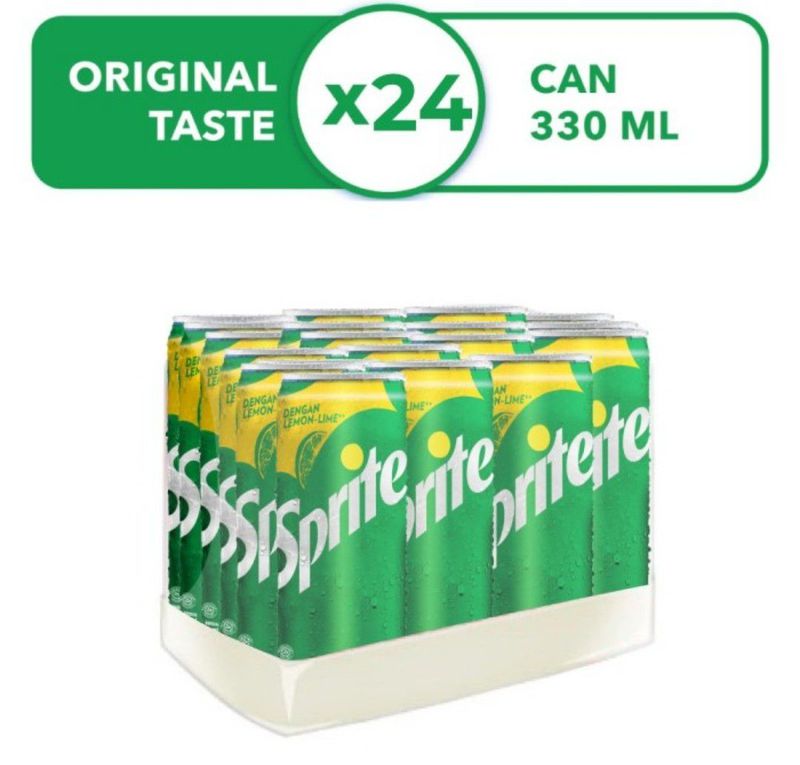 Sprite Kaleng 330 mL x 24 pcs