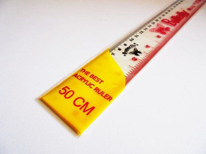 Penggaris mika 50 cm