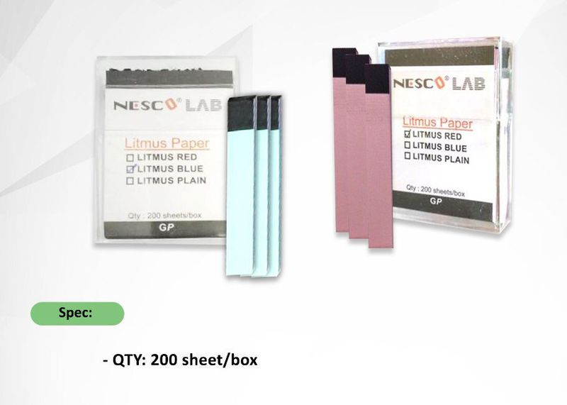 NESCO Kertas Lakmus (Basa/Asam) - Biru