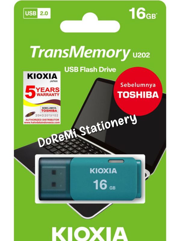 Flashdisk kioxia 16gb / 32gb / 64gb Original - 64gb