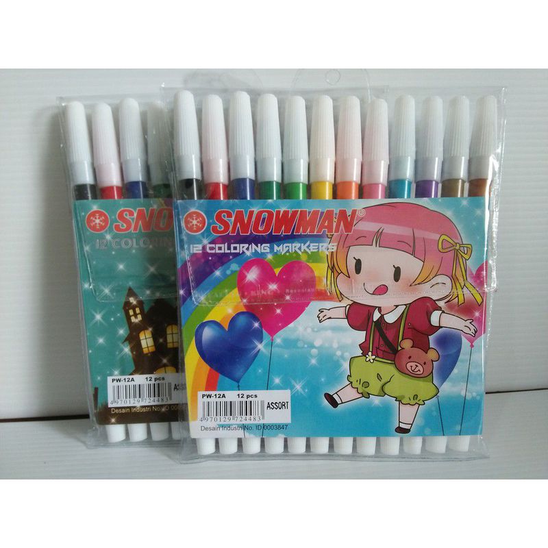 Spidol 12 Warna
