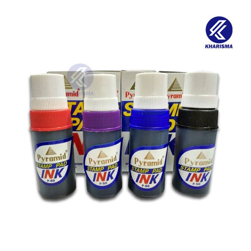 TINTA REFILL ISI ULANG STEMPEL PIRAMID / TINTA STEMPEL 50 ml