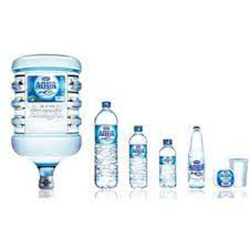 Aqua Botol 600ml dan Aqua Gelas 220ml (per karton) - 600 Ml