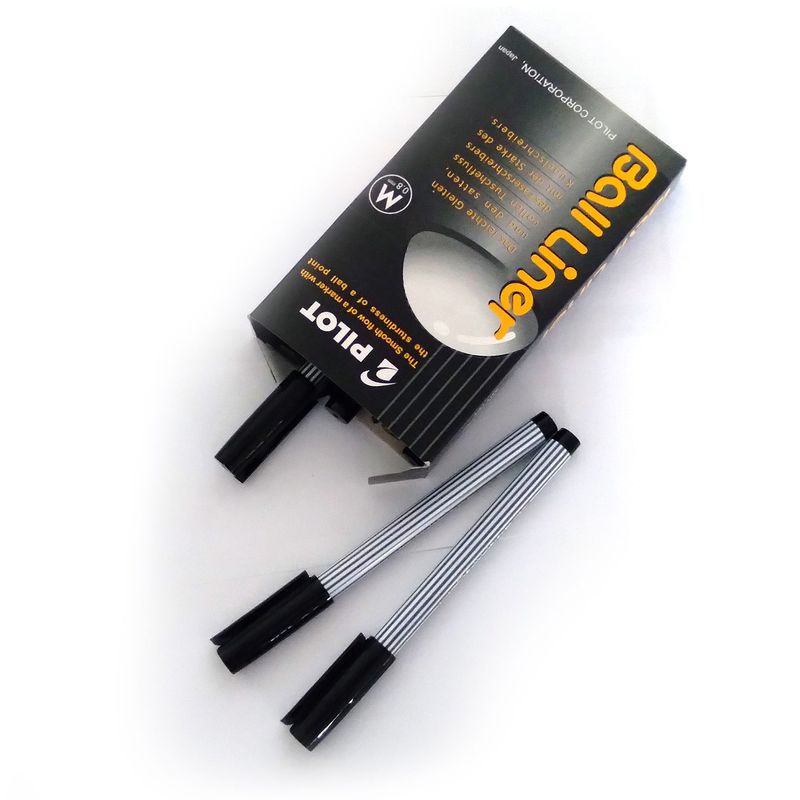 Pulpen Balliner Pilot Hitam (1 Lusin)