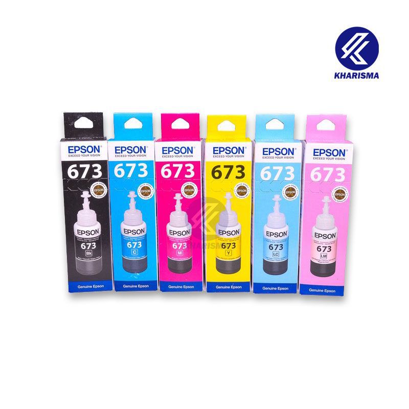 TINTA EPSON 673 BK / C / M / Y / LC / LM