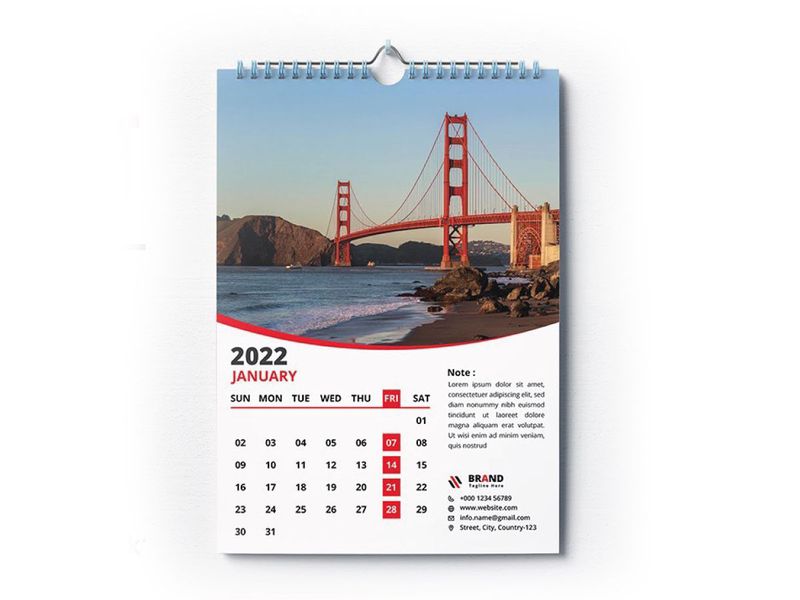 Paket Pembuatan Kalender 2022 : Kalender Dinding 1 Lembar, Kalender ...