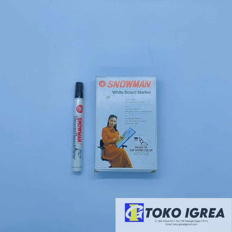 Whiteboard Marker SNOWMAN - Merah