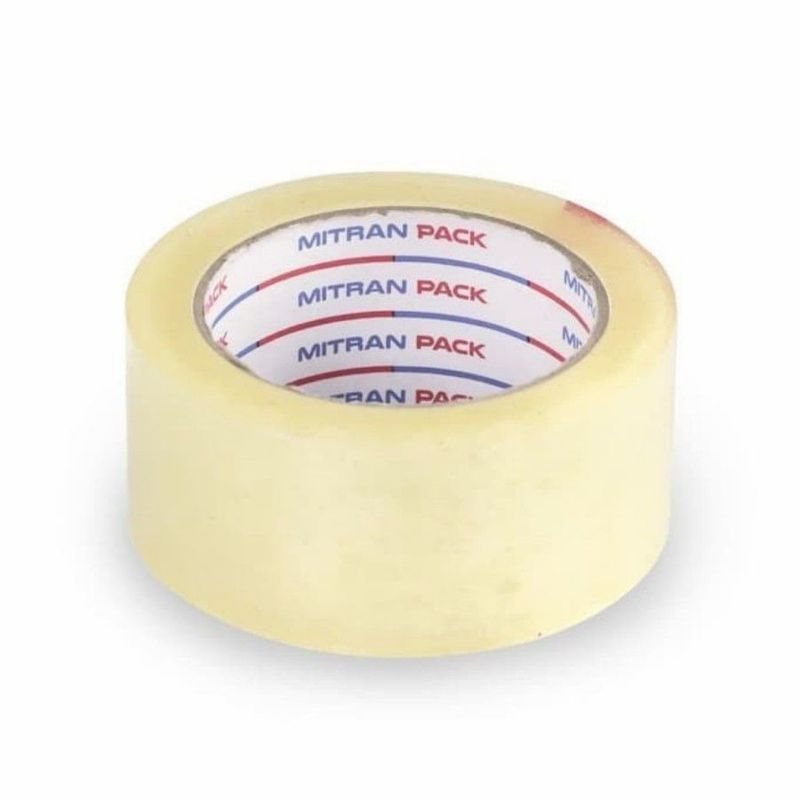 Lakban Bening 45mm x100 yard Lakban Besar 2 inch Isolasi Bening Tebal