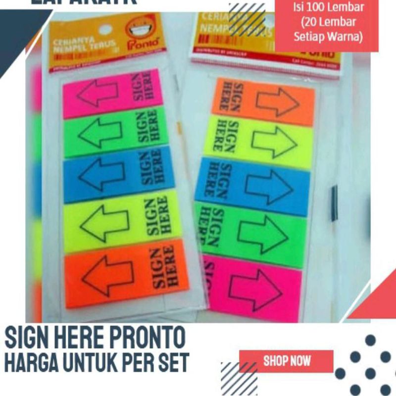 Sticky Notes 5 Warna CV Anugrah Jaya