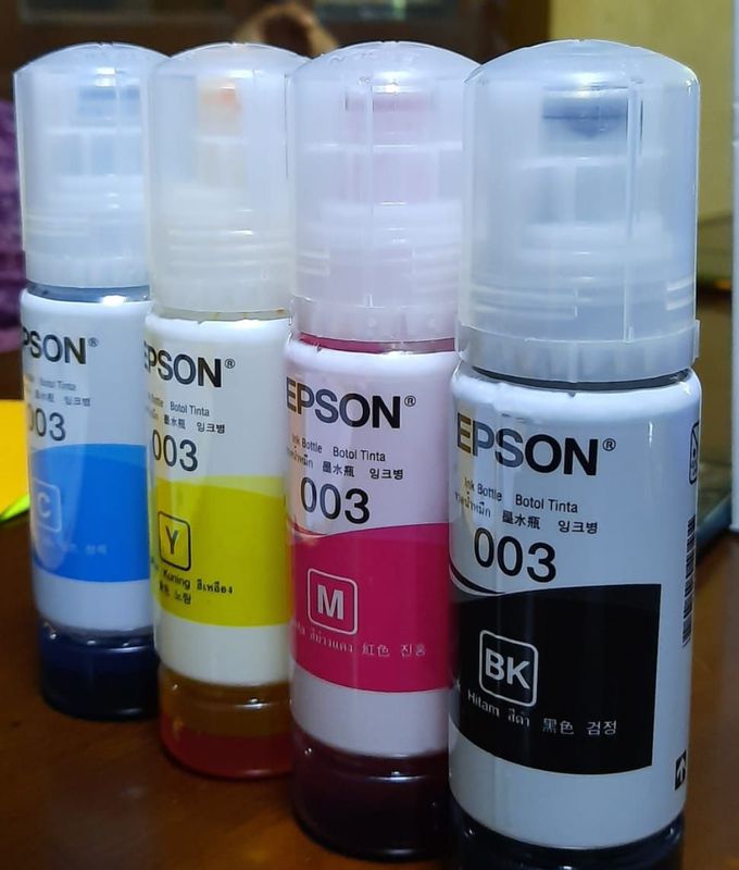 Refill Tinta T003 C,M,Y,BK 1 set isi 4 Botol