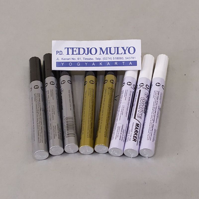 Spidol Permanen Gold-Silver-White - Gold - Besar