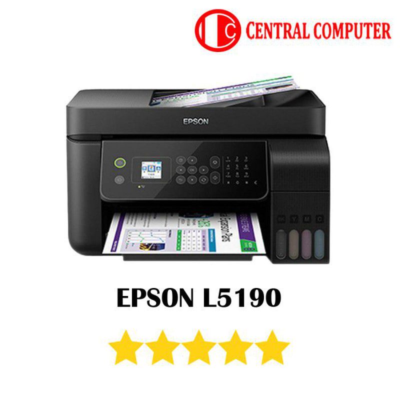 Printer Epson L5190 All-in-One Printer + WiFi + ADC Print Scan Copy