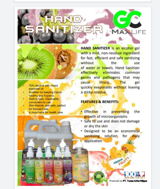 GC Max Life Hand Sanitizer 500 ML