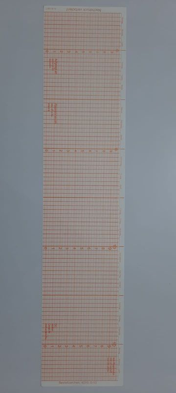 Kertas Grafik ARR (Automatic Rainfall Recorder) Mingguan Lurus ...