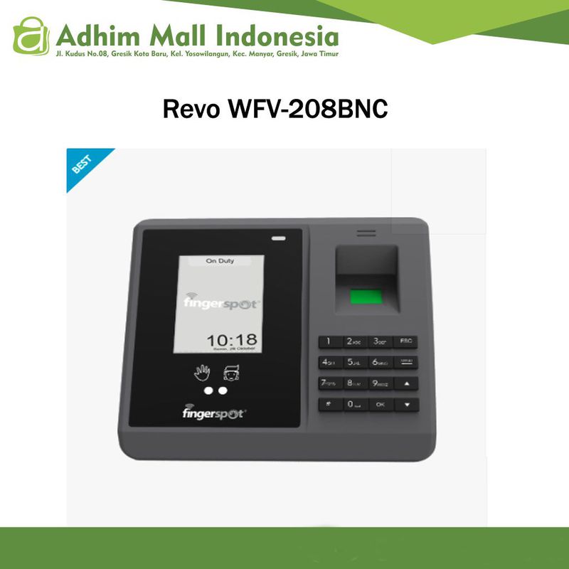 Mesin Absensi Revo WFV-208BNC Fingerspot