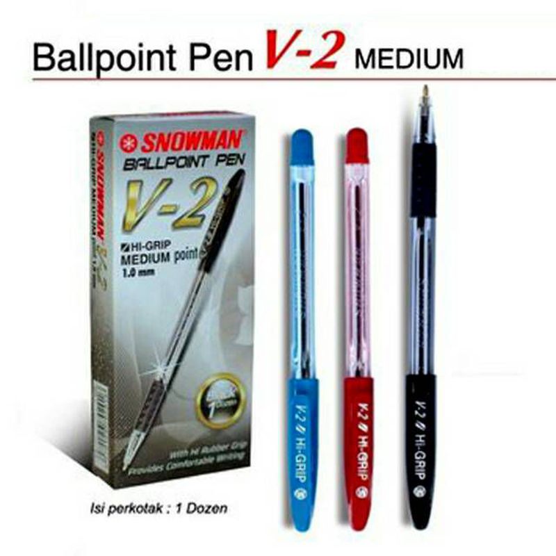 Ballpoint Snowman V2 - Hitam