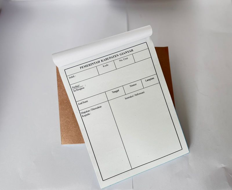 Cetak Blanko Lembar Disposisi