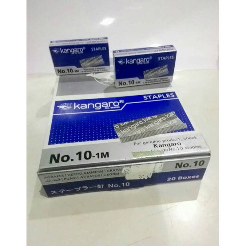 isi staples no 10 kangaro