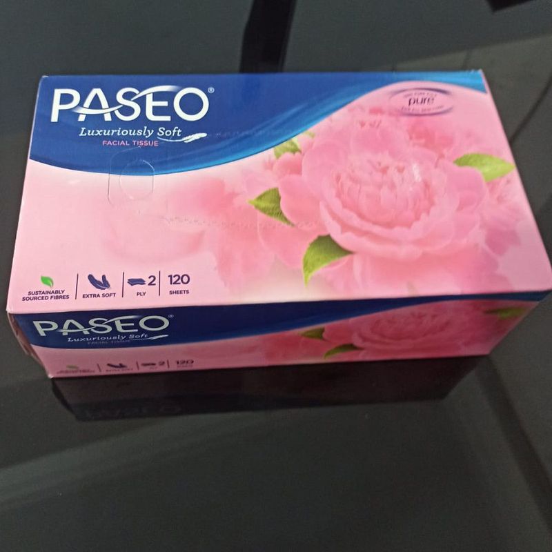 TISU BOX PASEO FACIAL TISSUE 120 SHEETS