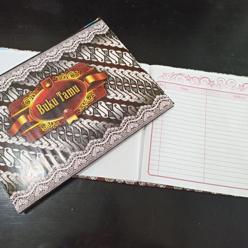 BUKU TAMU SAMPUL BATIK