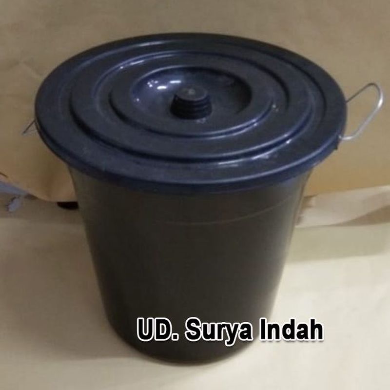 EMBER PLASTIK 80 LITER HIJAU BESAR TUTUP / TONG AIR / TONG SAMPAH
