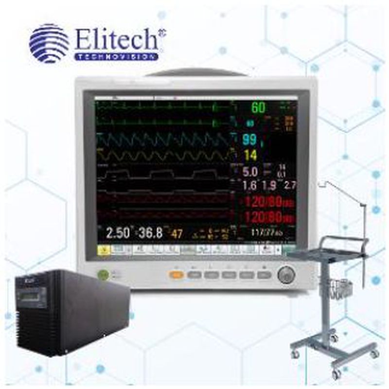 ELITECH - INDONESIA PATIENT MONITOR PM PRO-1 - TROLLEY+UPS