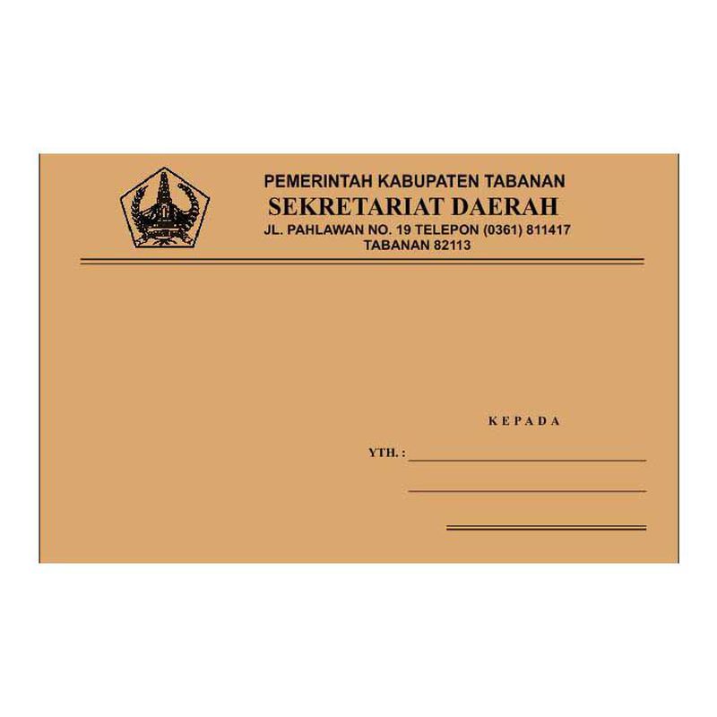 Amplop coklat Kop Setda Besar